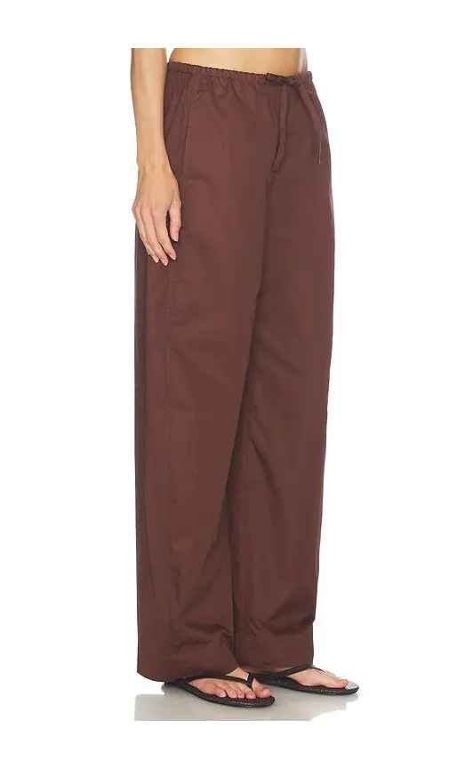 EAVES Lana Barrel Leg Pant - Chocolate