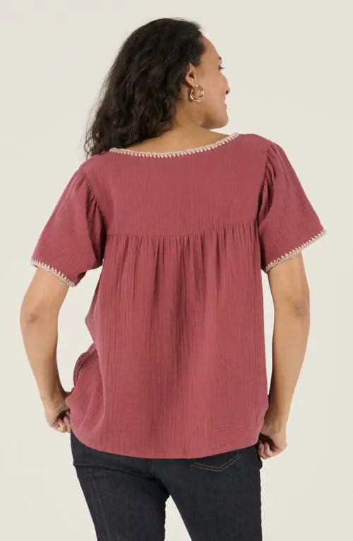 CACHE COEUR Soraya Maternity And Nursing Blouse - Plum