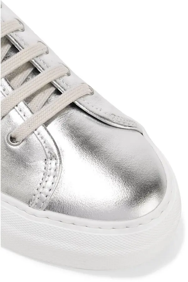 COMMON PROJECTS Tournament Metallic Leather Sneakers