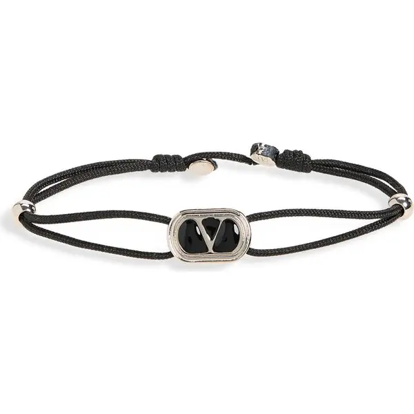 Valentino Garavani Oval Cord Bracelet - Black