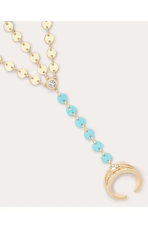 Ramy Brook Saruti Hand Chain With Enamel And Cubic Zirconia