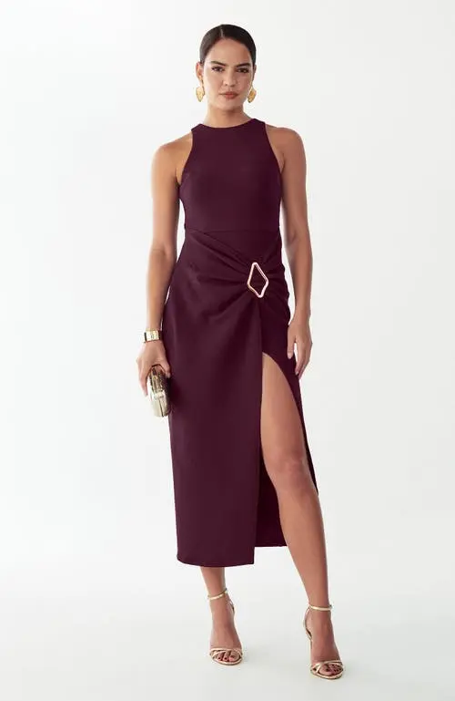 BWLDR Soraye Midi Dress - Wine