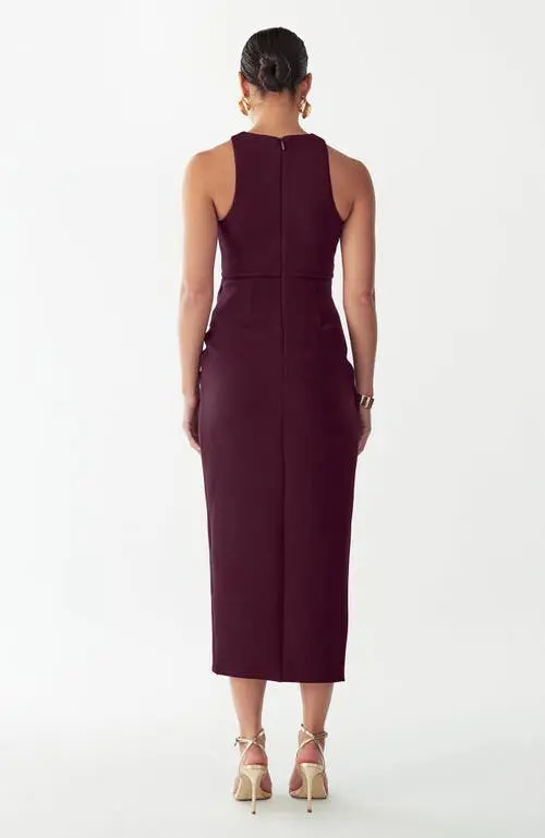 BWLDR Soraye Midi Dress - Wine