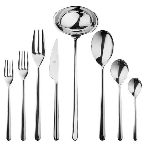 MEPRA Linea Flatware Set43 Pieces - Stainless Steel