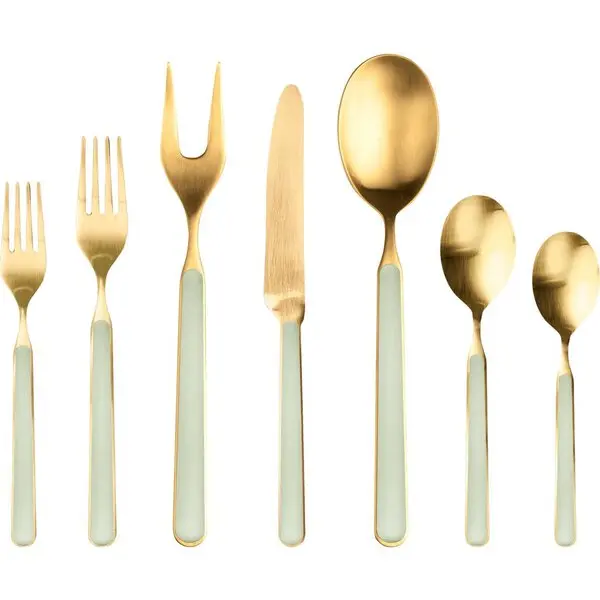 MEPRA Fantasia Ice Gold Flatware Set32 Pieces - Sage