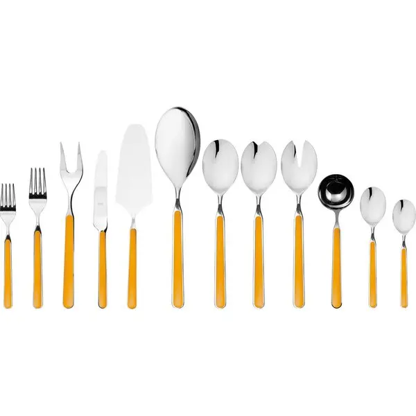 MEPRA Fantasia Flatware Set67 Pieces - Mustard