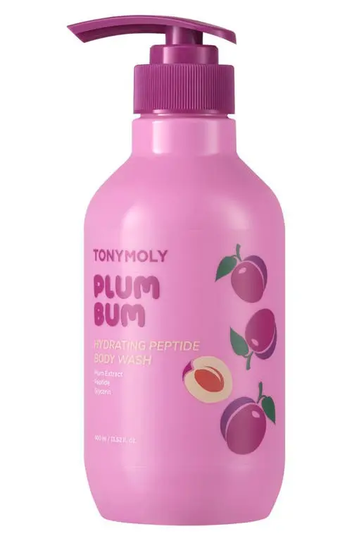 TONYMOLY Plum Bum Hydrating Peptide Body Wash - Pink