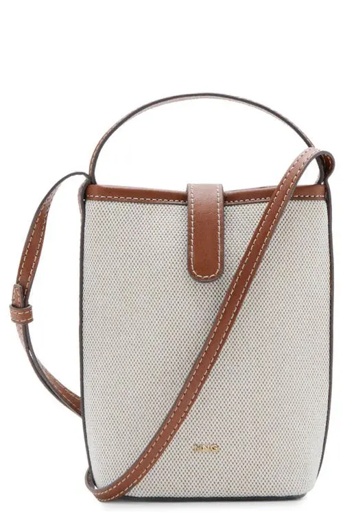Mango Canvas Phone Crossbody Bag