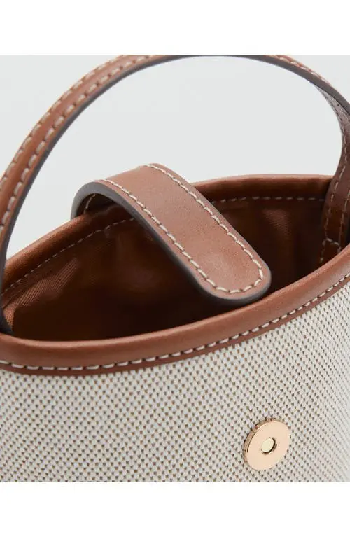 Mango Canvas Phone Crossbody Bag