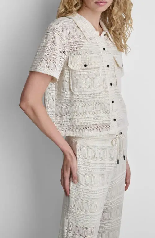 Dkny Open Stitch Button-up Shirt