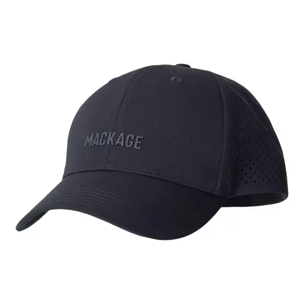 Mackage Mixed-media Baseball Cap - Navy