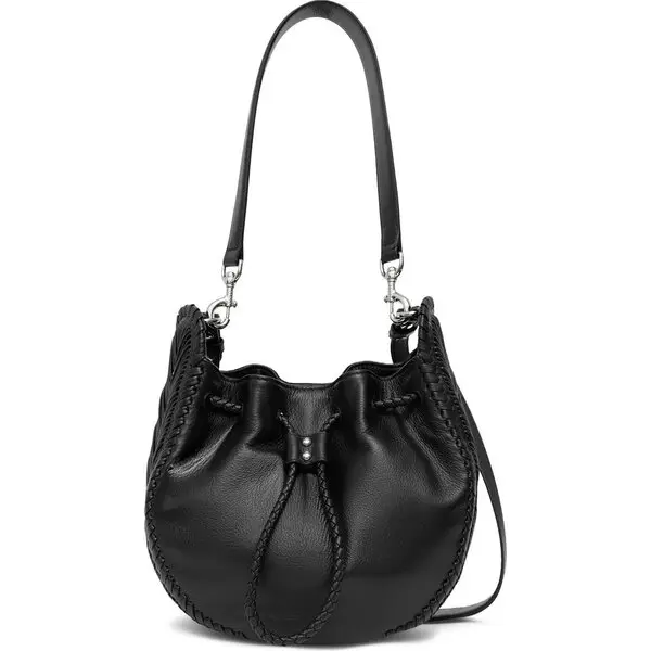 AIMEE All For Love Convertible Drawstring Bucket Bag - Black
