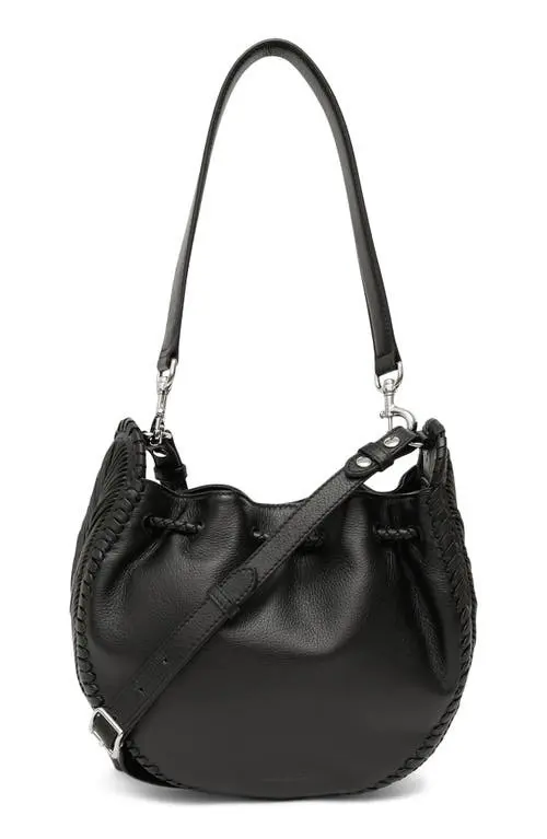 AIMEE All For Love Convertible Drawstring Bucket Bag - Black
