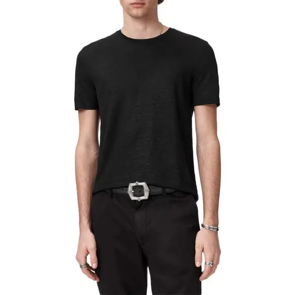 John Varvatos Mott Linen T-shirt - Black
