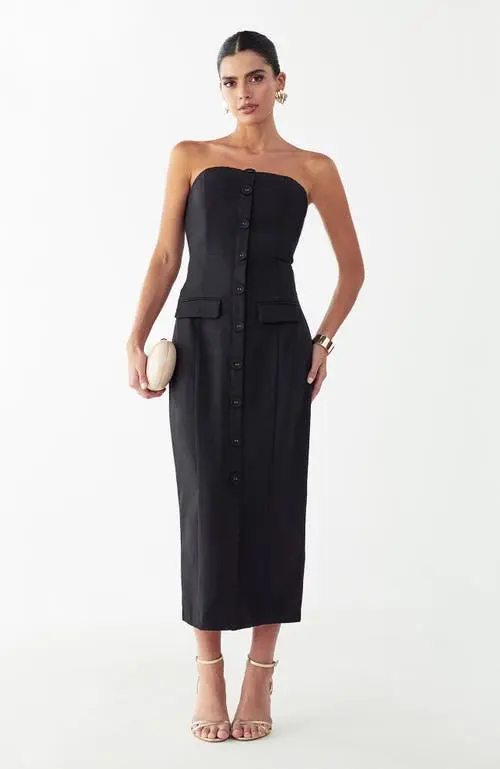 WILLA Vale Midi Dress - Black