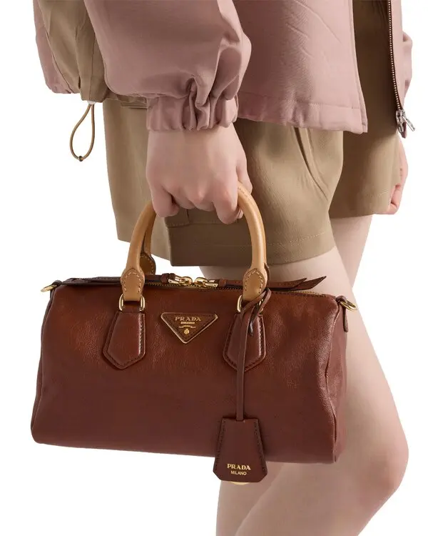Prada Small Leather Top-handle Bag