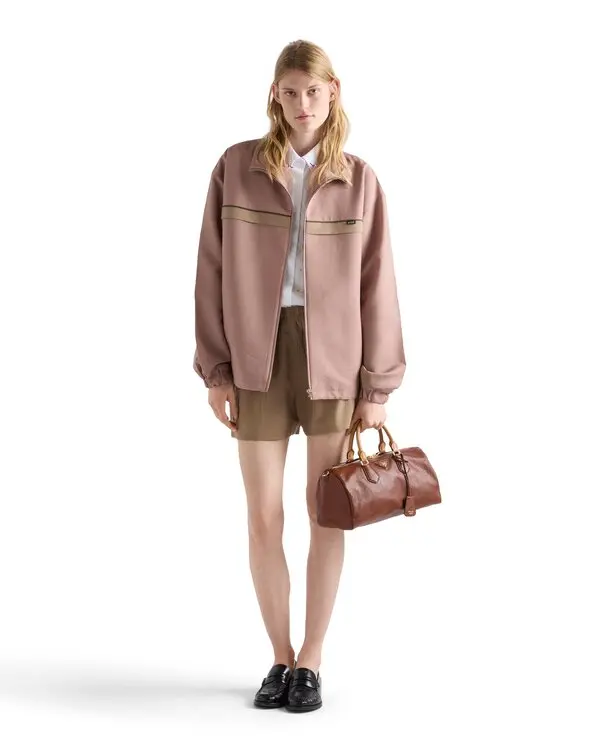 Prada Evasion Large Leather Top-handle Bag