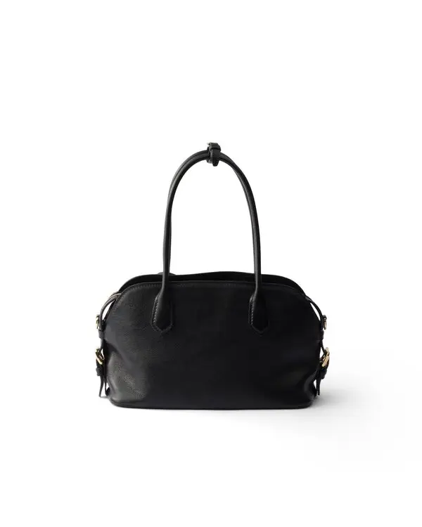 Prada Signet Medium Leather Tote Bag