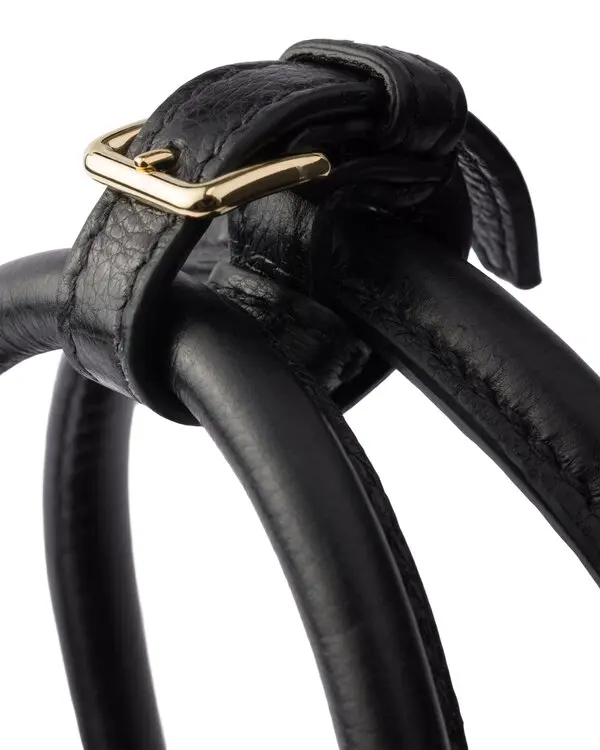 Prada Signet Medium Leather Tote Bag