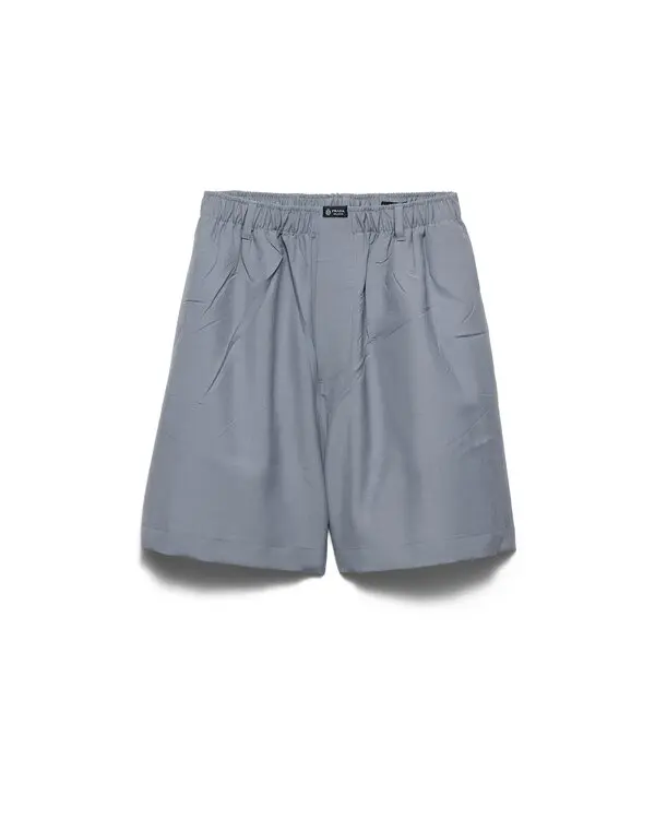 Prada Mohair Wool Bermuda Shorts - Cloudy Gray