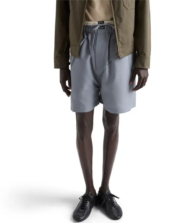 Prada Mohair Wool Bermuda Shorts - Cloudy Gray