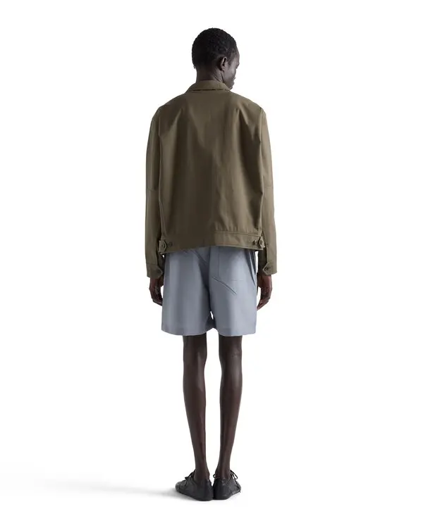 Prada Mohair Wool Bermuda Shorts - Cloudy Gray