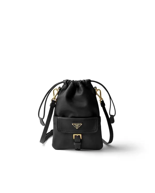 Prada Nappa Leather Pouch - Black