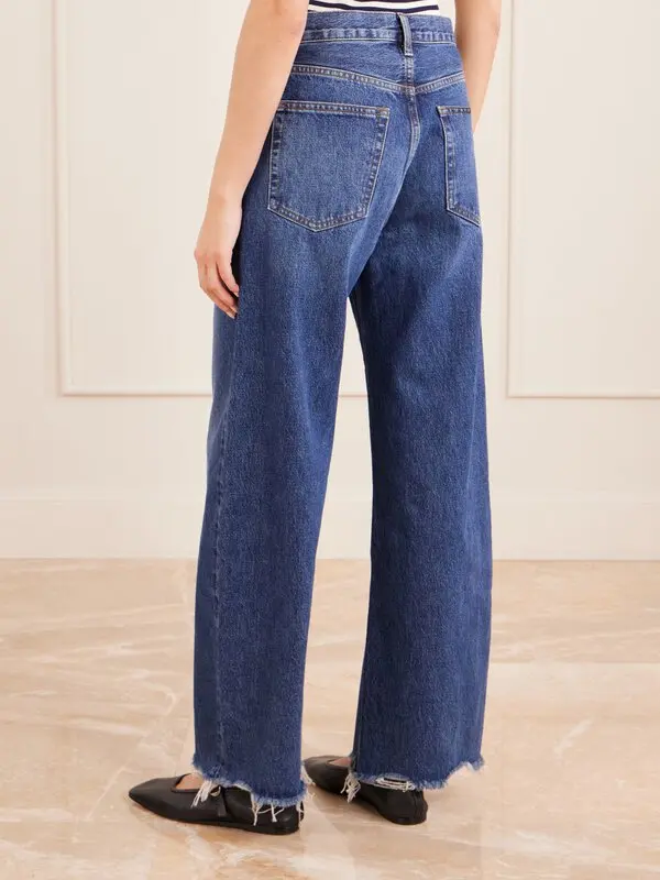 FRAME The Bow High-rise Wide-leg Jeans
