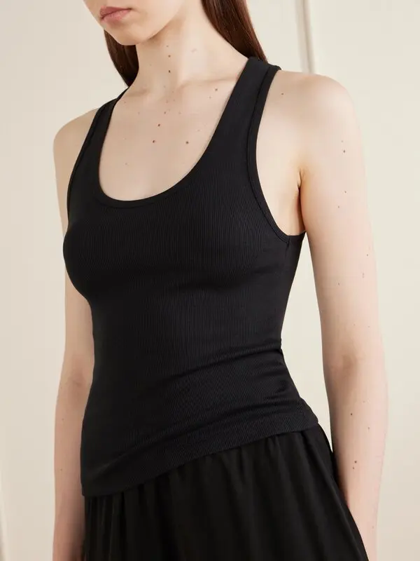Matteau Organic Cotton Ribbed High Neck Tank