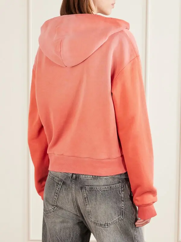 Acne Studios Feida Sunkissed Printed Ribbed Jersey Sweatshirt