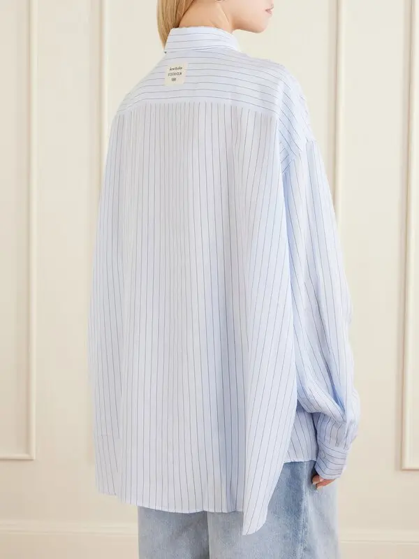 Acne Studios Soffia Striped Oversized Shirt