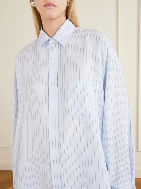 Acne Studios Soffia Striped Oversized Shirt