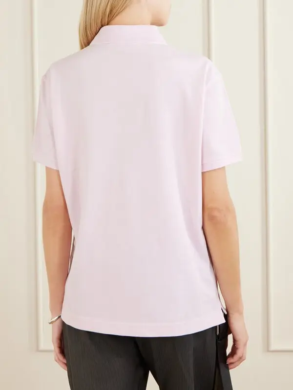 Acne Studios Embroidered Cotton-piqué Polo Shirt