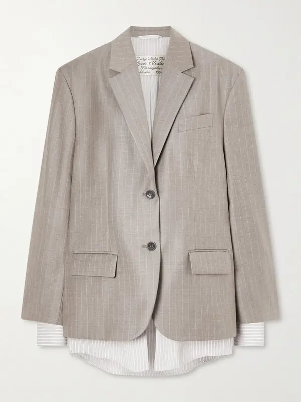 Acne Studios Julago Mels Pinstripe Wool Blazer