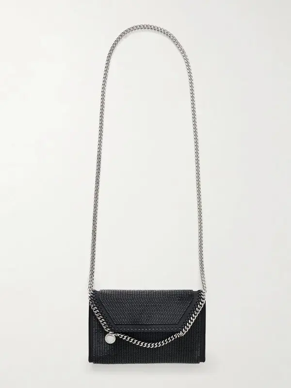 Stella McCartney Falabella Bead-embellished Chain Wallet - Black