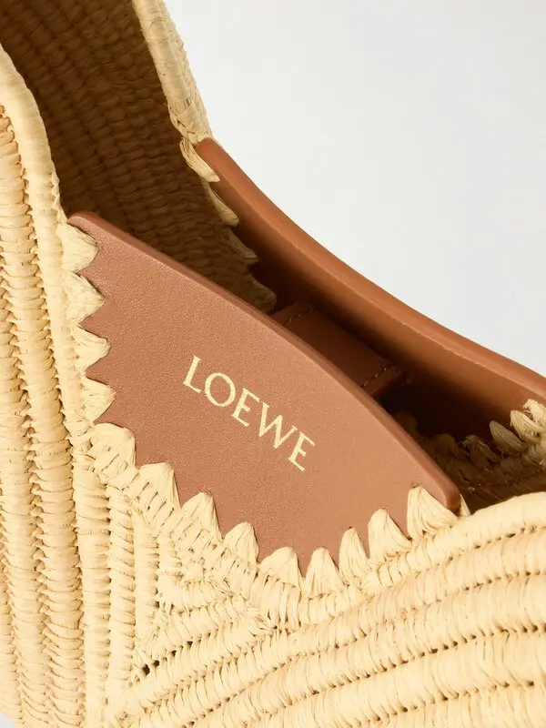 Loewe Medium Raffia Shoulder Bag - Neutrals