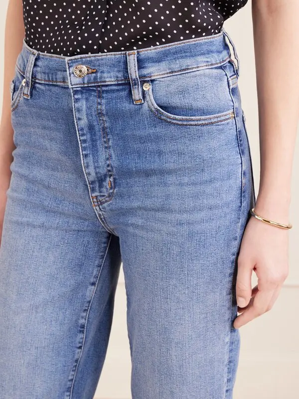 FRAME Le Sleek Straight High-rise Jeans