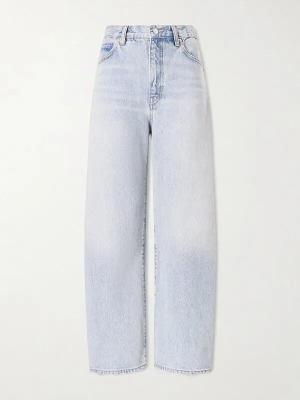 FRAME The Bow Crop High-rise Wide-leg Jeans