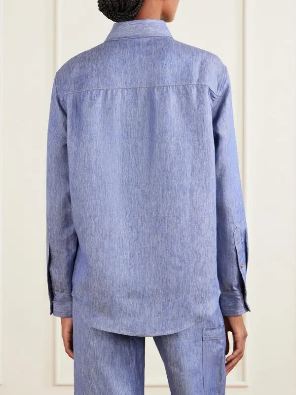 GOD’S TRUE CASHMERE God's True Cashmere Linen-denim Shirt