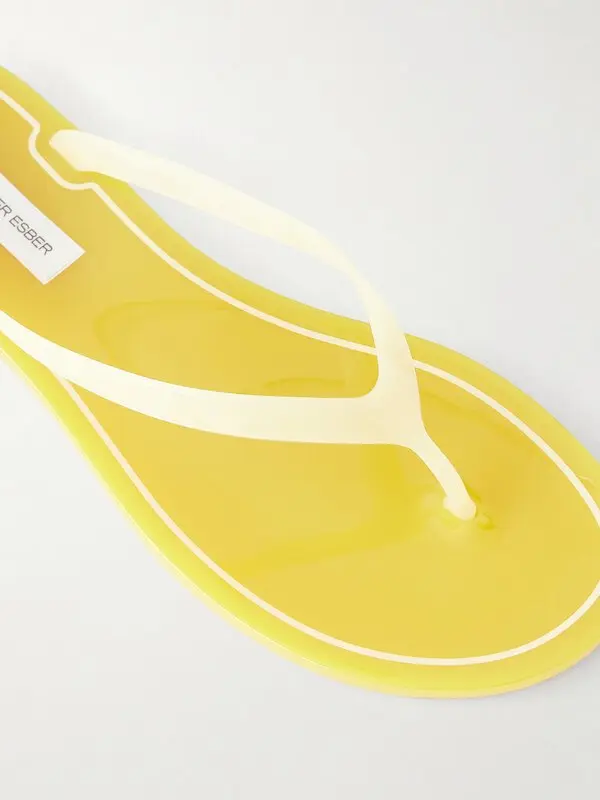 Christopher Esber Jo Pvc Flip Flops - Yellow