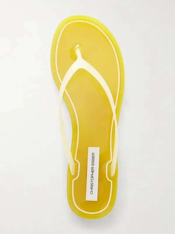 Christopher Esber Jo Pvc Flip Flops - Yellow