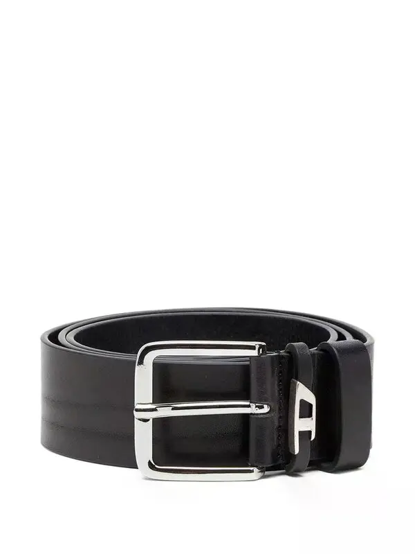 DIESEL® B-d Loop Leather Belt - Black