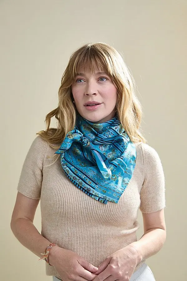 ANCHAL Vintage Silk Square Scarf No. 260219