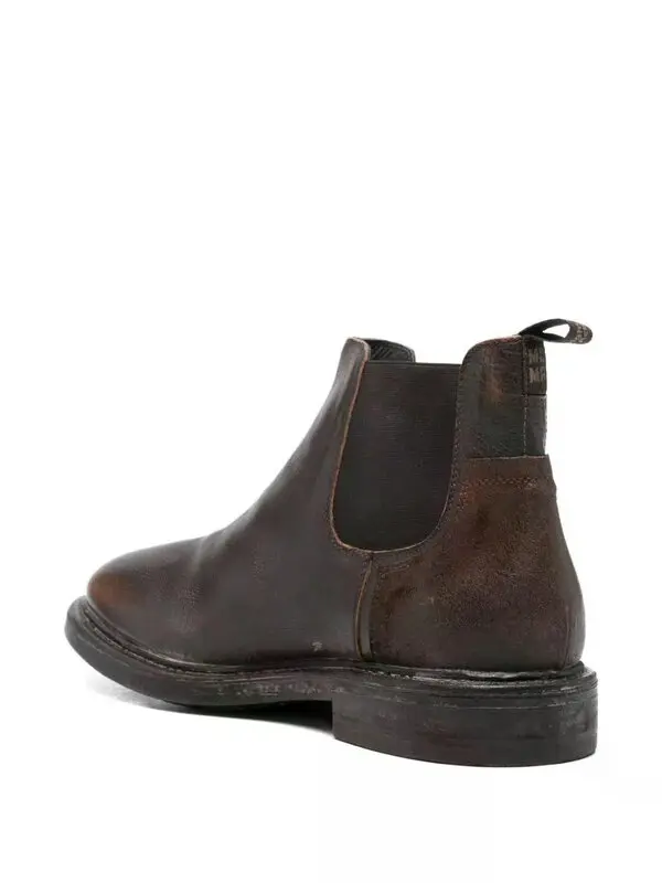 Moma Elastic-panel Leather Boots