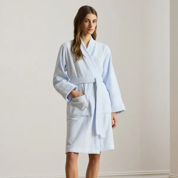 Ralph Lauren Cotton Terry Cloth Robe - Blue