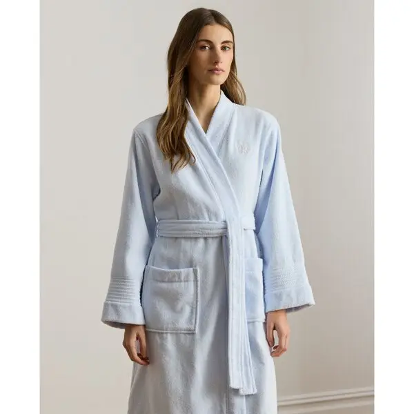 Ralph Lauren Cotton Terry Cloth Robe - Blue