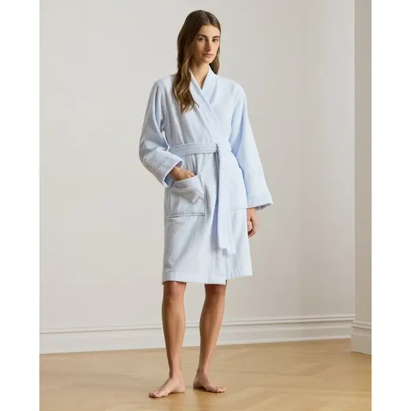 Ralph Lauren Cotton Terry Cloth Robe - Blue
