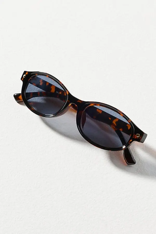 I-SEA Slim Oval Sporty Sunglasses - Tortoise