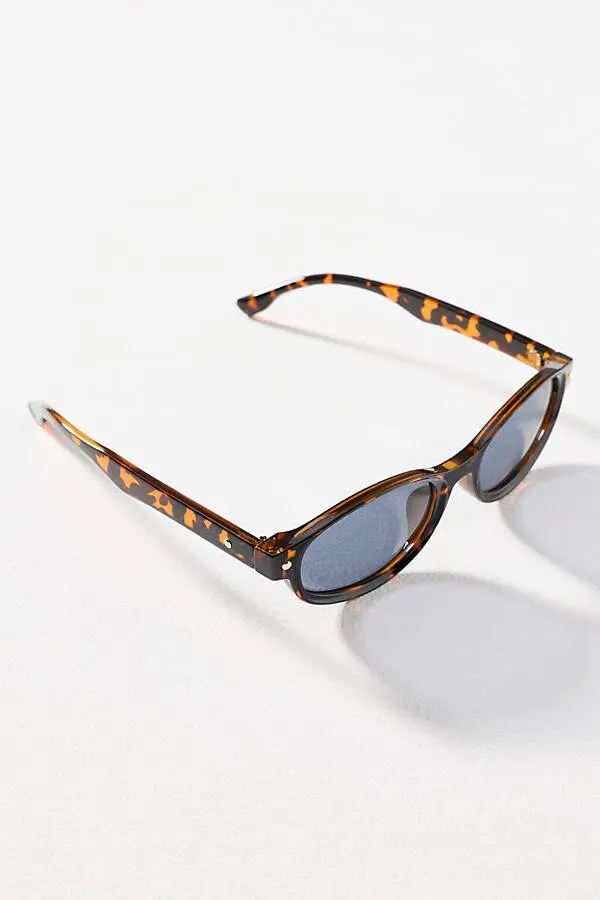 I-SEA Slim Oval Sporty Sunglasses - Tortoise