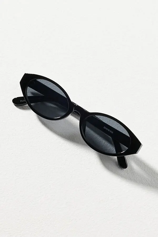 EYEKING East West Oval Sunglasses - Black